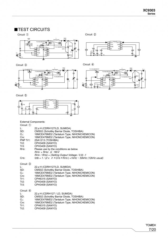 XC9303B093KR-G datasheet page 7