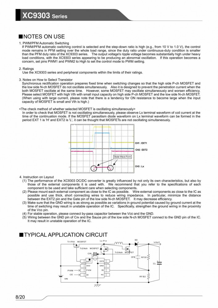 XC9303B093KR-G datasheet page 8