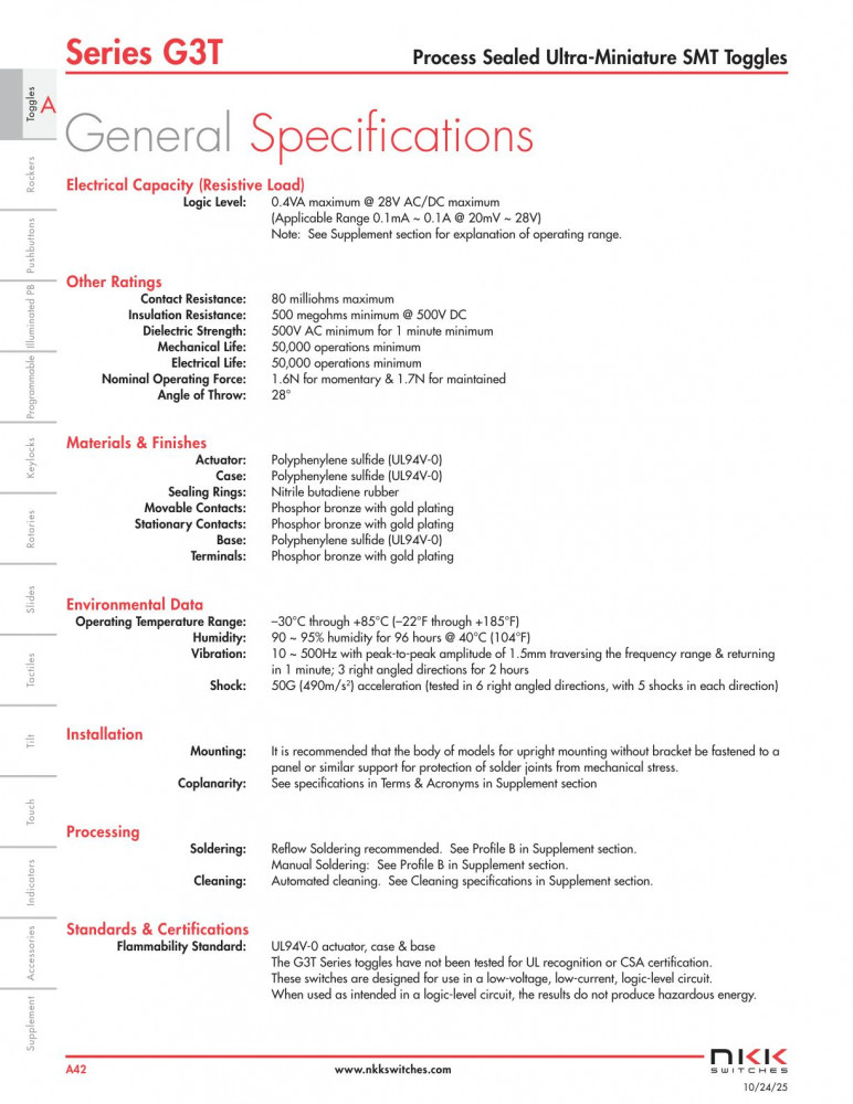G3T Series technical document page 1