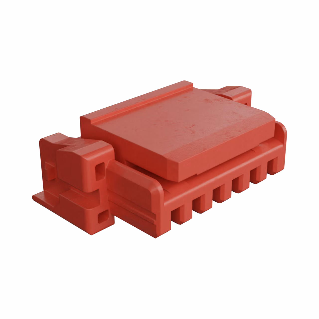 Micro-Lock Plus TPA Type Receptacle Housing, 1.25mm Pitch, Single Row, Positive Lock, 6 Circuits, Red for sale
