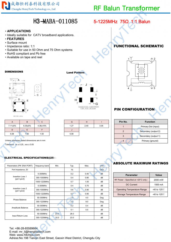 H3-MABA-011085 datasheet page 1