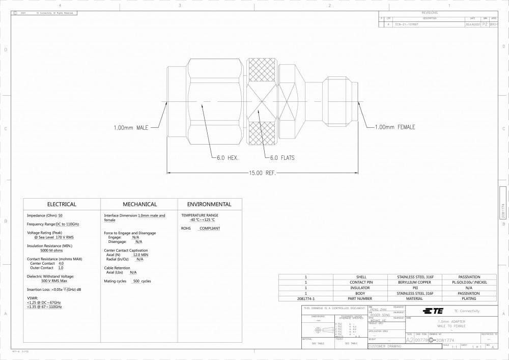 TE Connectivity 2081774-1 technical drawing