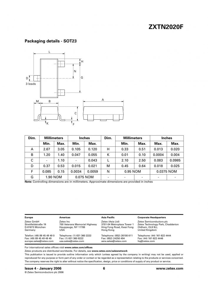 ZXTN2020FTA datasheet page 6