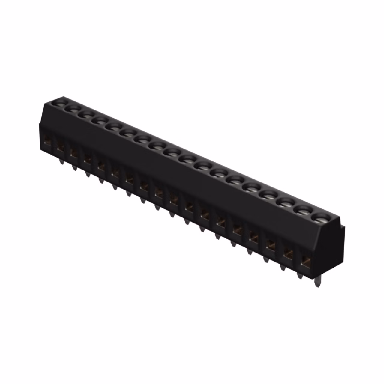 3.50mm Pitch Beau Eurostyle Fixed Mount PCB Terminal Block, 18 Circuits for sale
