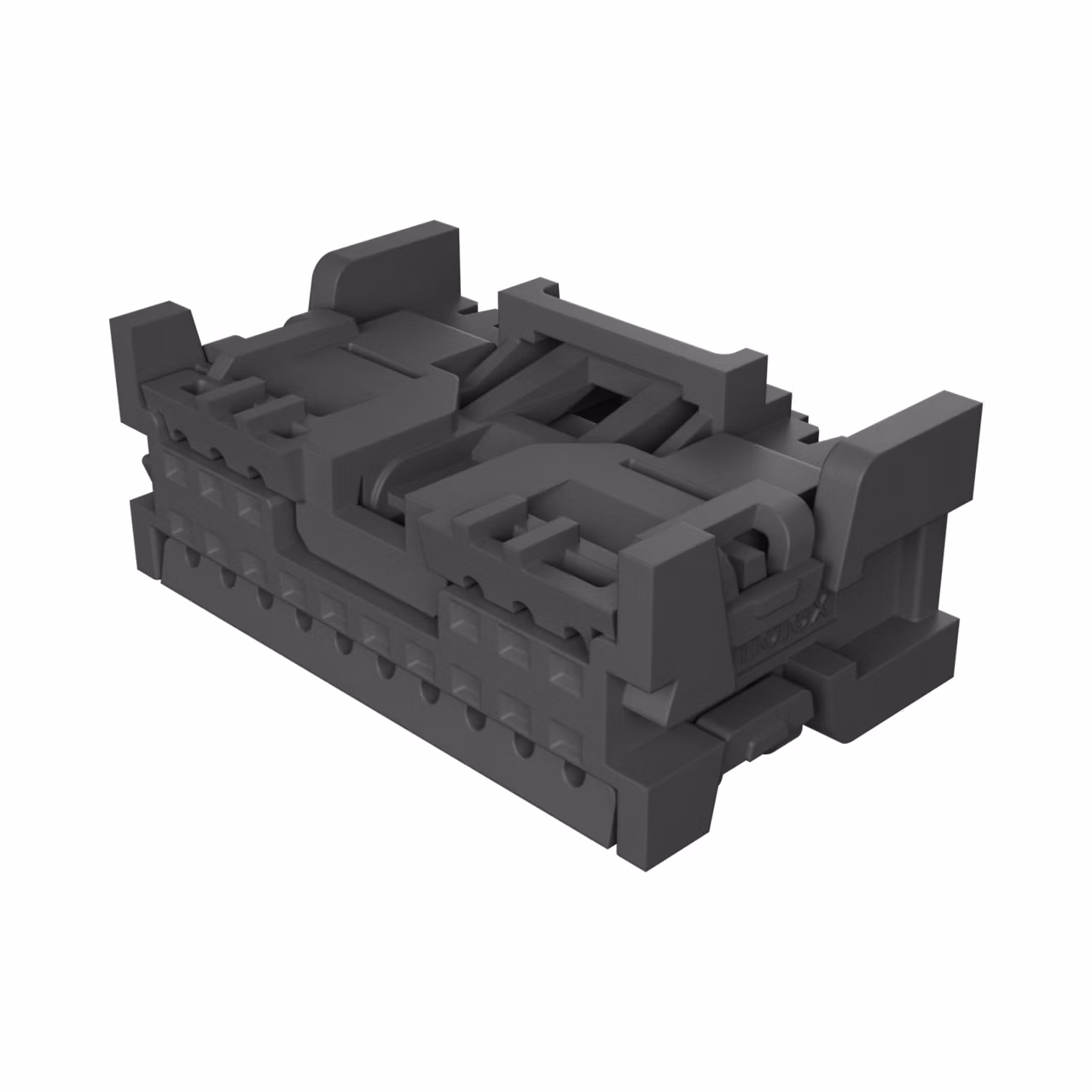 PROPOSED REPLACEMENT: MINI50 GEN II UNSEALED RECEPTACLES (206523 SERIES);  Mini50 Unsealed Receptacle, Dual Row, Bridged, 16 Circuits, EcoPaXX Resin, Polarization Option B, Gray for sale