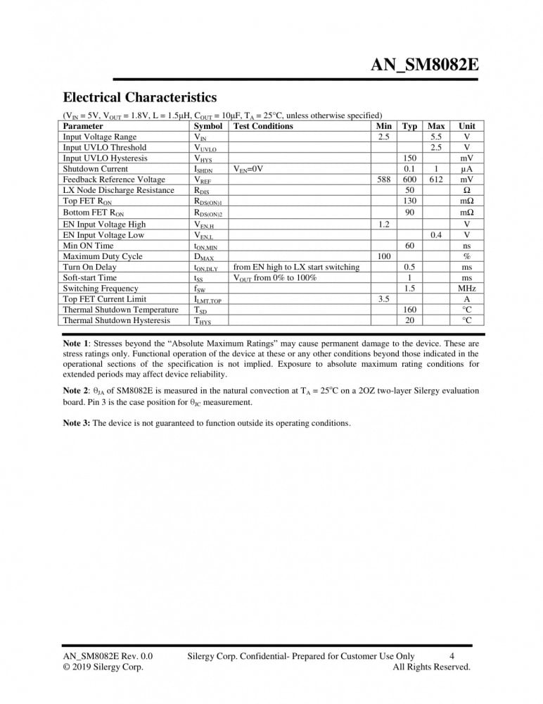 SM8082E datasheet page 4