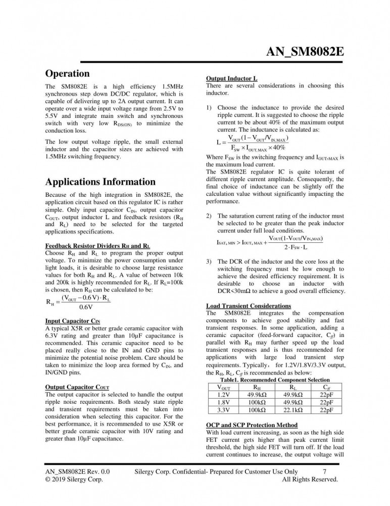 SM8082E datasheet page 7