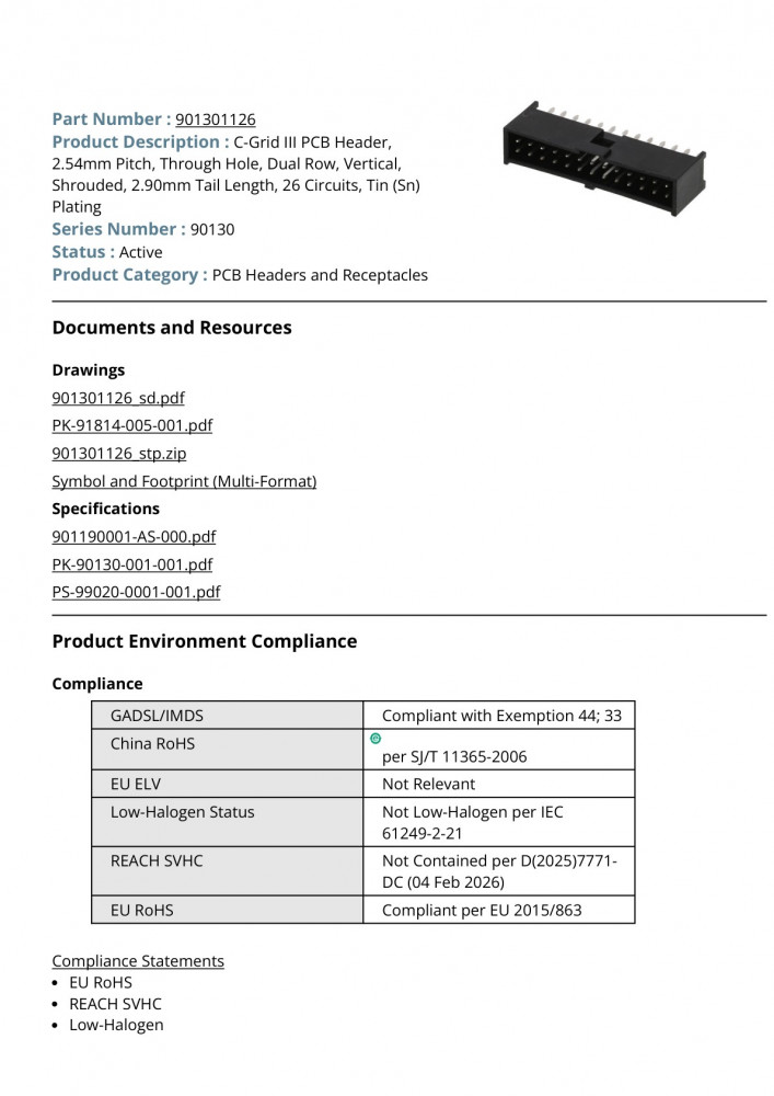901301126 technical document preview, page 1