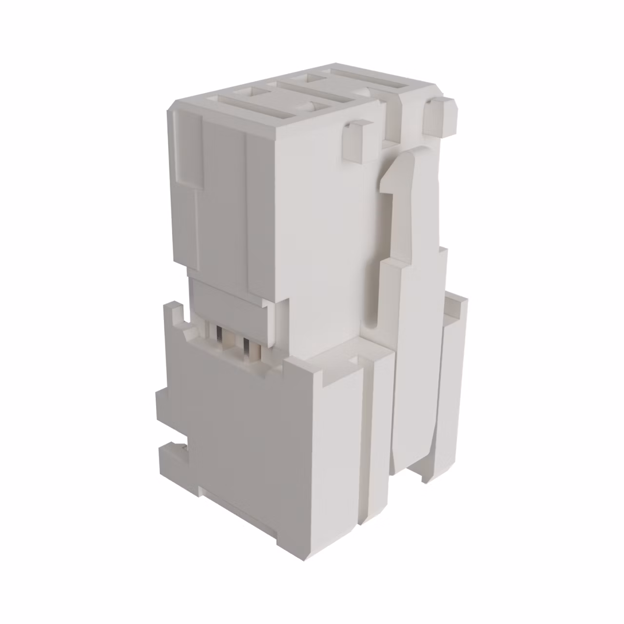 Appli-Mate RAST 2.5 IDT Housing, 2.50mm Pitch, with Side Latches, Female, 6 Circuits, Position Keys A & G Removed