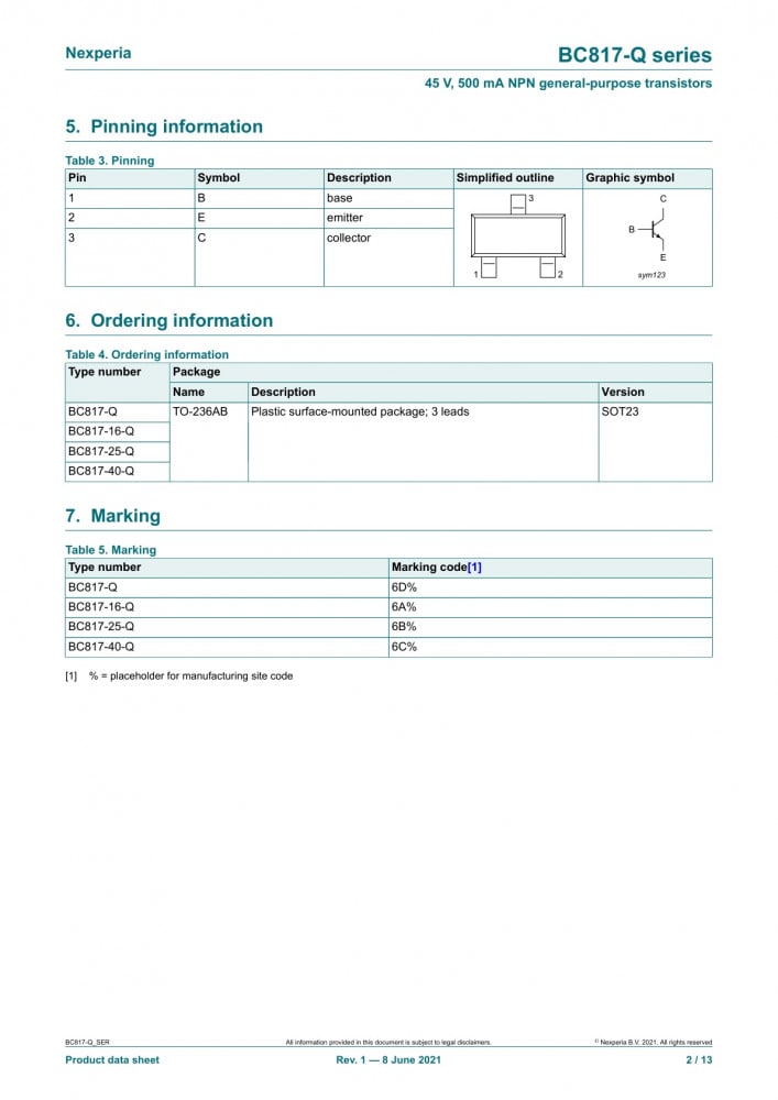 BC817-40-QR datasheet page 2