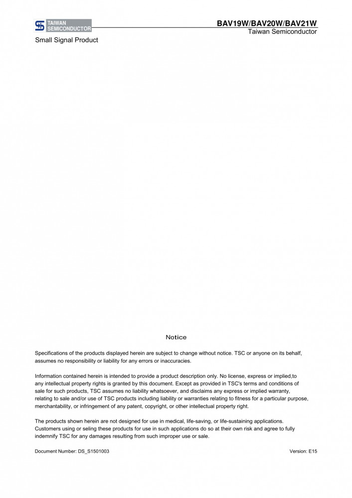 BAV21W datasheet page 4