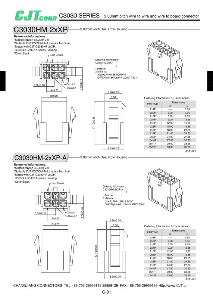 CJT C3030 series datasheet page 10