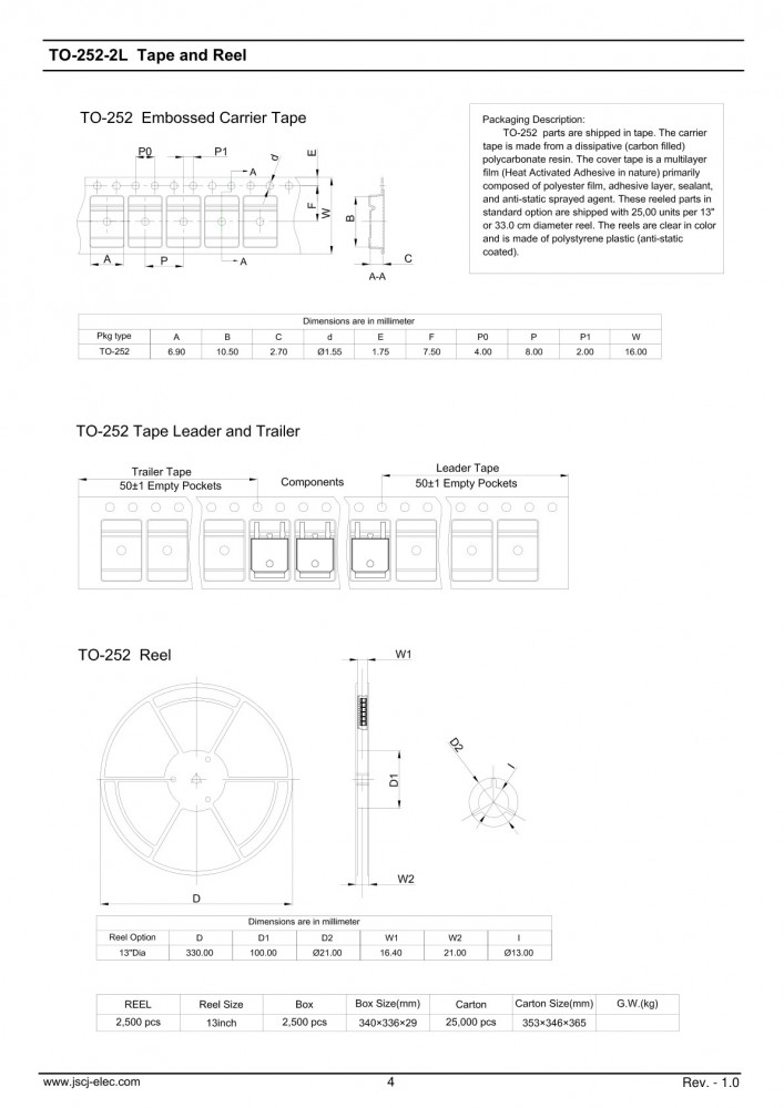 SBDD1045LCT packaging information