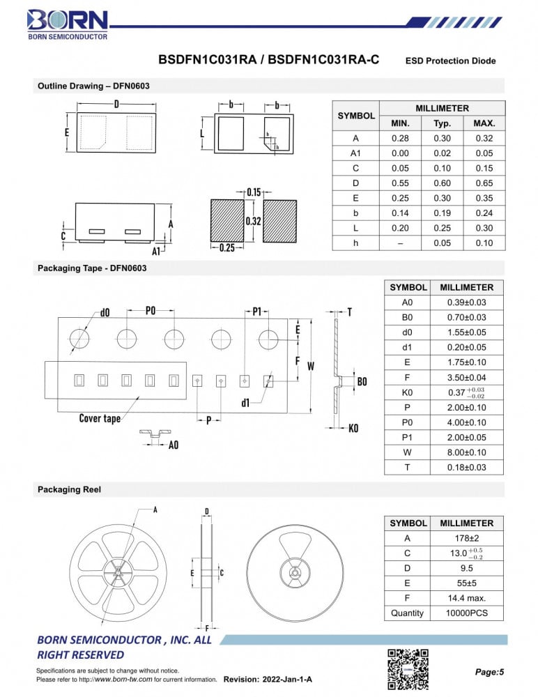 BSDFN1C031RA datasheet page 5