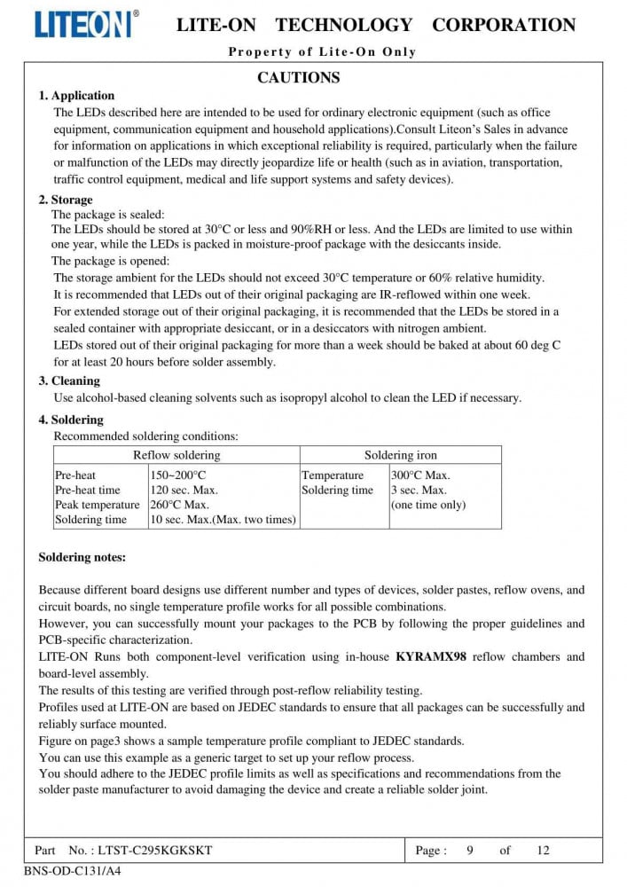 LTST-C295KGKSKT datasheet page 10