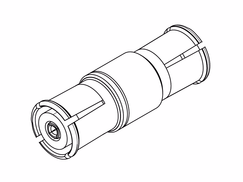 SMP-MAX Jack-to-SMP-MAX Jack Adapter, 14.90mm Length, Gold (Au) Plating, Tray, 50 Ohms