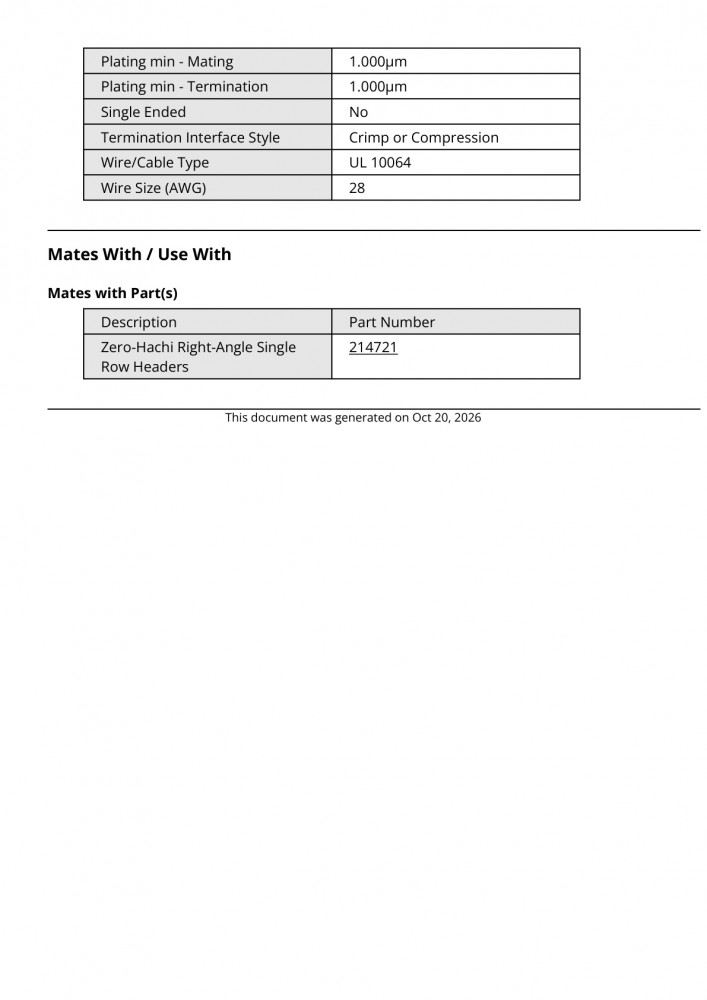 Molex 2263921062 product document, page 3
