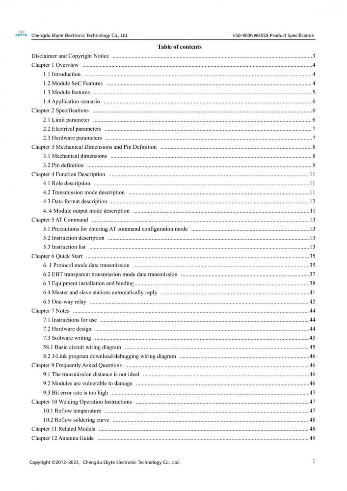 E50-900NW20SX datasheet page 2