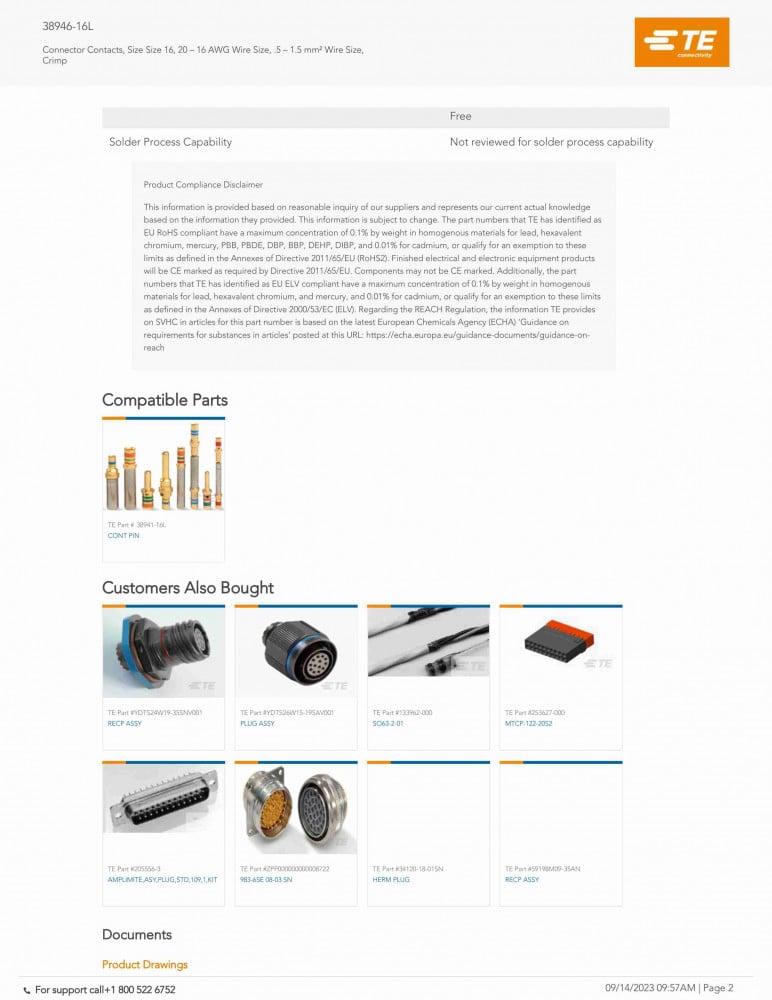 M39029/83-508 technical document page 2
