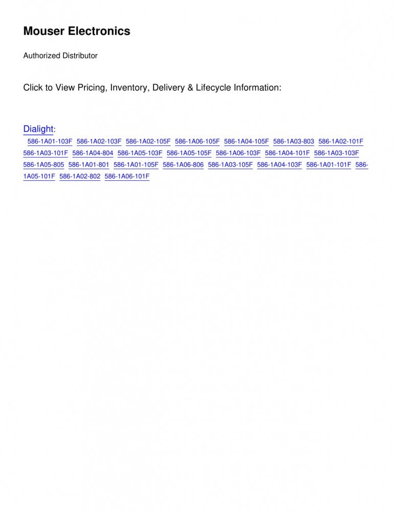Dialight 586 series datasheet page 3