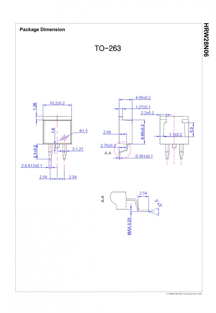 HRW28N06 datasheet page 7