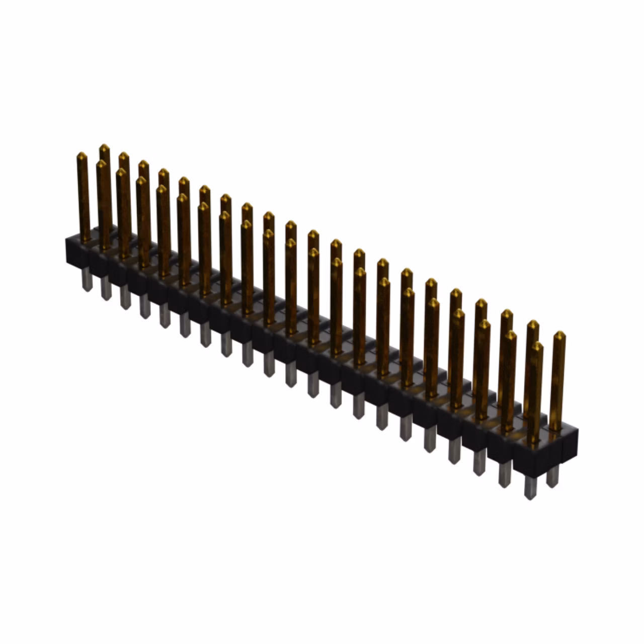 C-Grid Header, 2.54mm Pitch, Through Hole, Dual Row, Vertical, 42 Circuits, 0.38µm Gold (Au) Plating, Tray Packaging, Lead-Free for sale