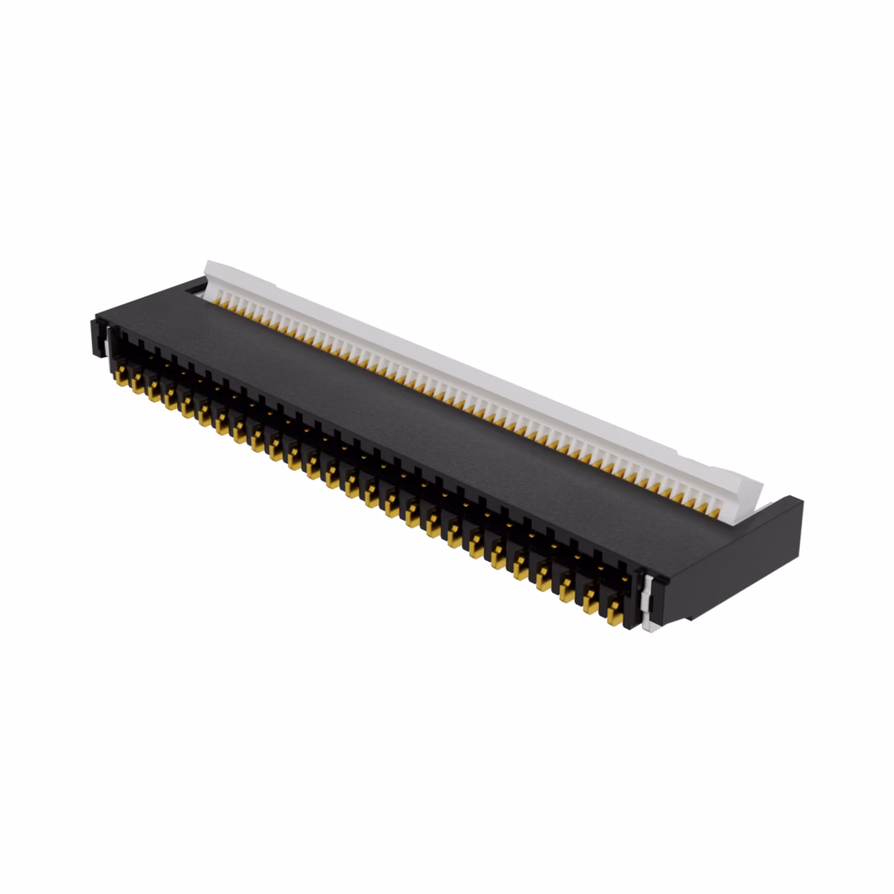 Easy-On Back Flip FPC Connector, 0.20mm Pitch, 0.95mm Height, 3.00mm Width, Dual Contact, Right-Angle, Surface Mount, ZIF, 51 Circuits for sale