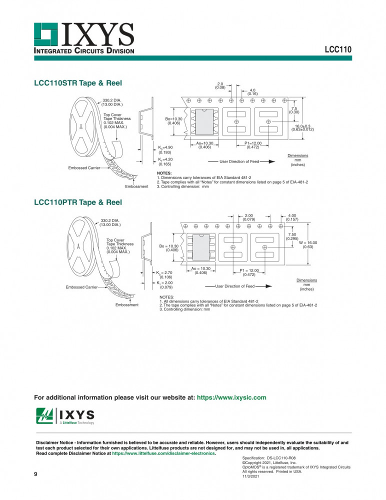 LCC110STR datasheet page 9