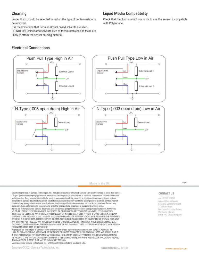 OLS2 series product documentation, page 3