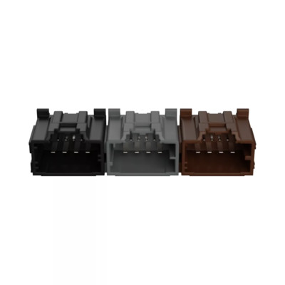 Stac64 3 Bay Vertical Headers, 30 Circuits, Bay A 10 Circuit Power Header, Polarization A, Black; Bay B 10 Circuit Power Header, Polarization B, Gray; Bay C 10 Circuit Power Header, Polarization C, Tray for sale