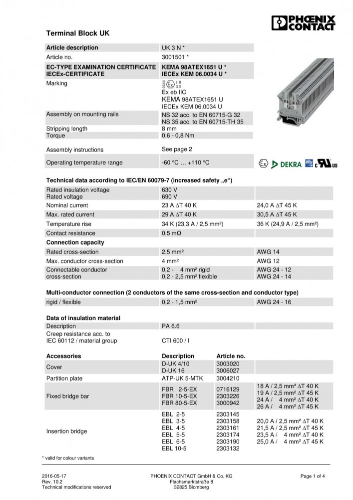 UK 3 N technical document page 1