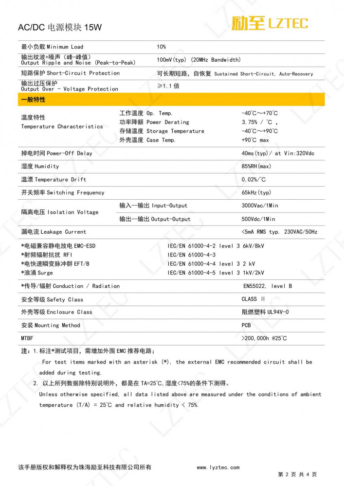 LH15-13B15 datasheet page 2