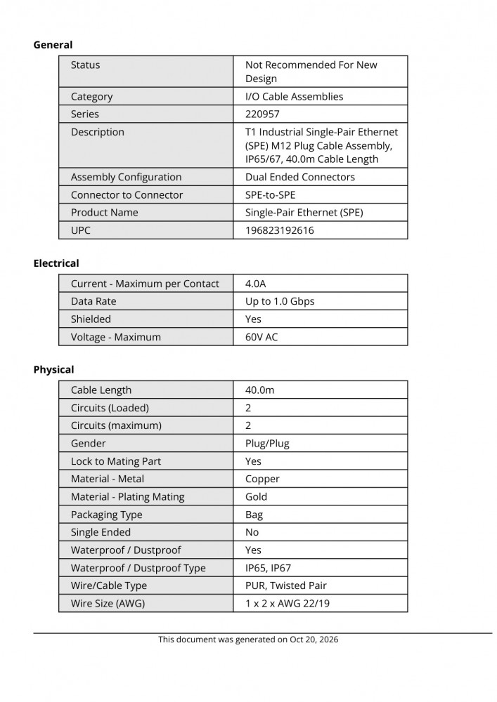 Molex 2209570126 product drawing, page 2