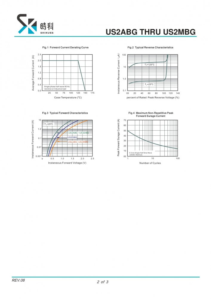 US2GBG datasheet page 2