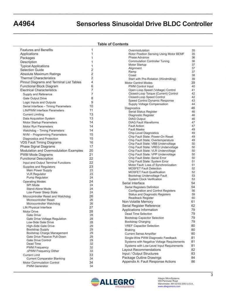 A4964 datasheet page 3