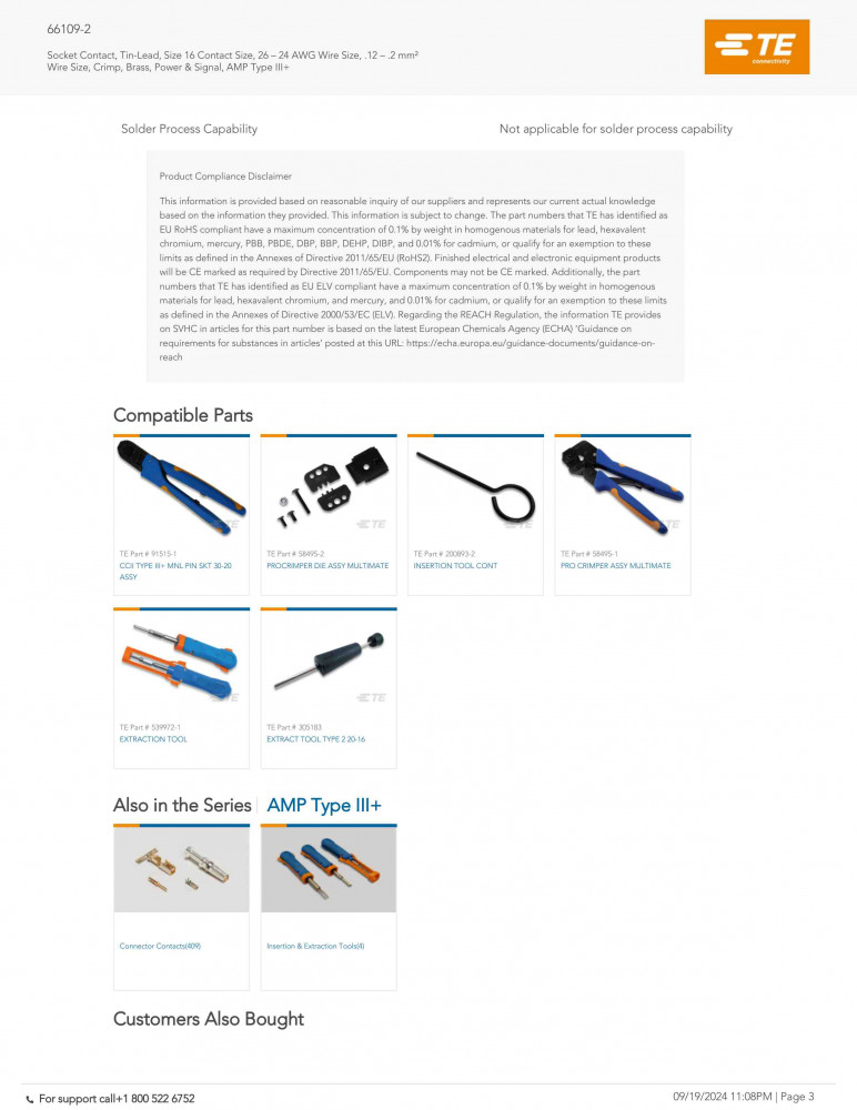 TE Connectivity 66109-2 technical document page 3