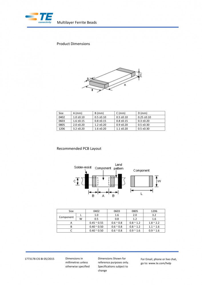 TE Connectivity BMB-A datasheet page 3