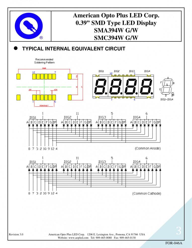 SMA394W datasheet page 3