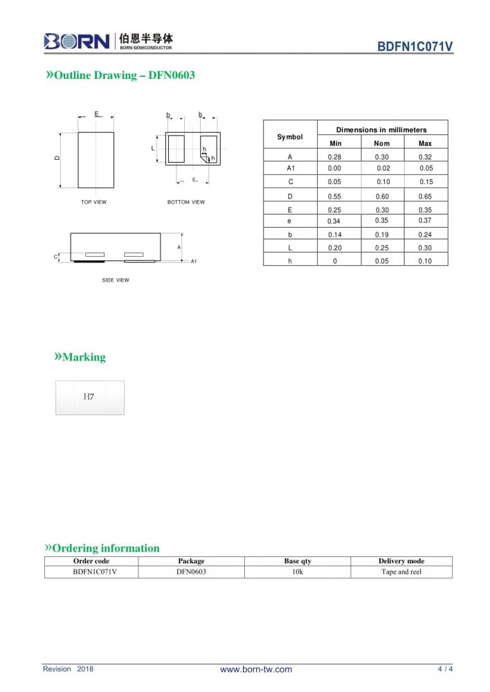 BDFN1C071V datasheet page 4