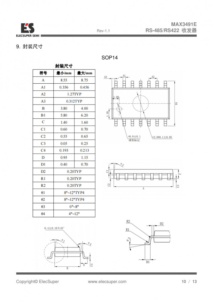 MAX3491E datasheet page 10