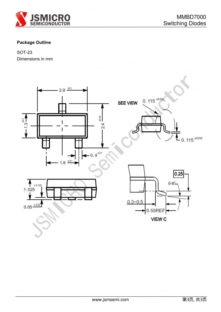 MMBD7000-JSM datasheet page 3
