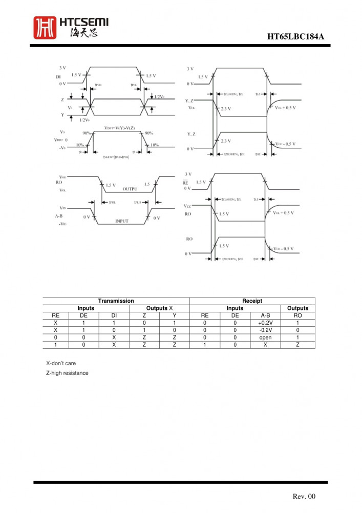 HT65LBC184ARZ datasheet page 4