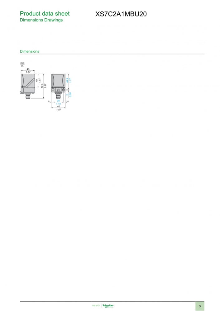XS7C2A1MBU20 document page 3