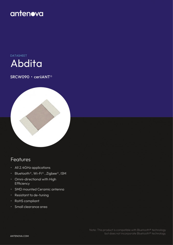 Abdita SRCW090 datasheet page 1