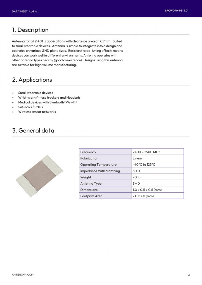 Abdita SRCW090 datasheet page 2