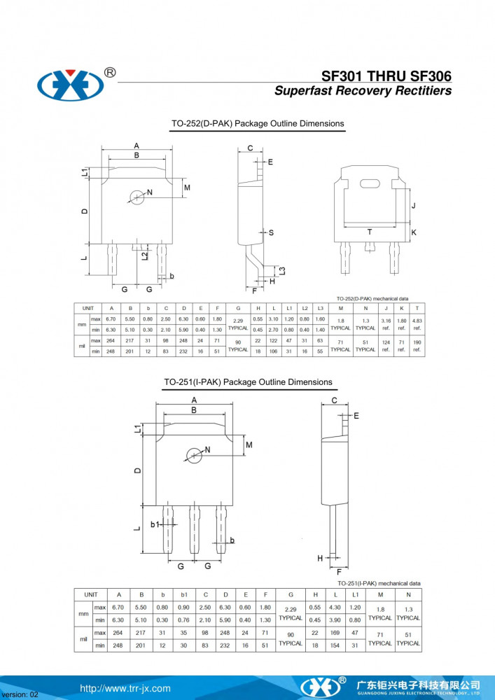 JUXING SF304DS datasheet page 3