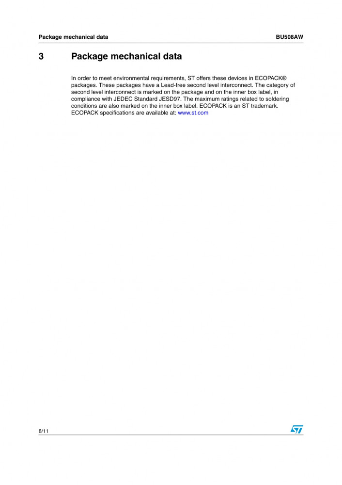 BU508AW datasheet page 8