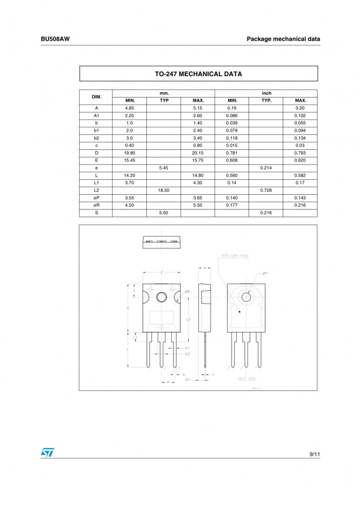 BU508AW datasheet page 9