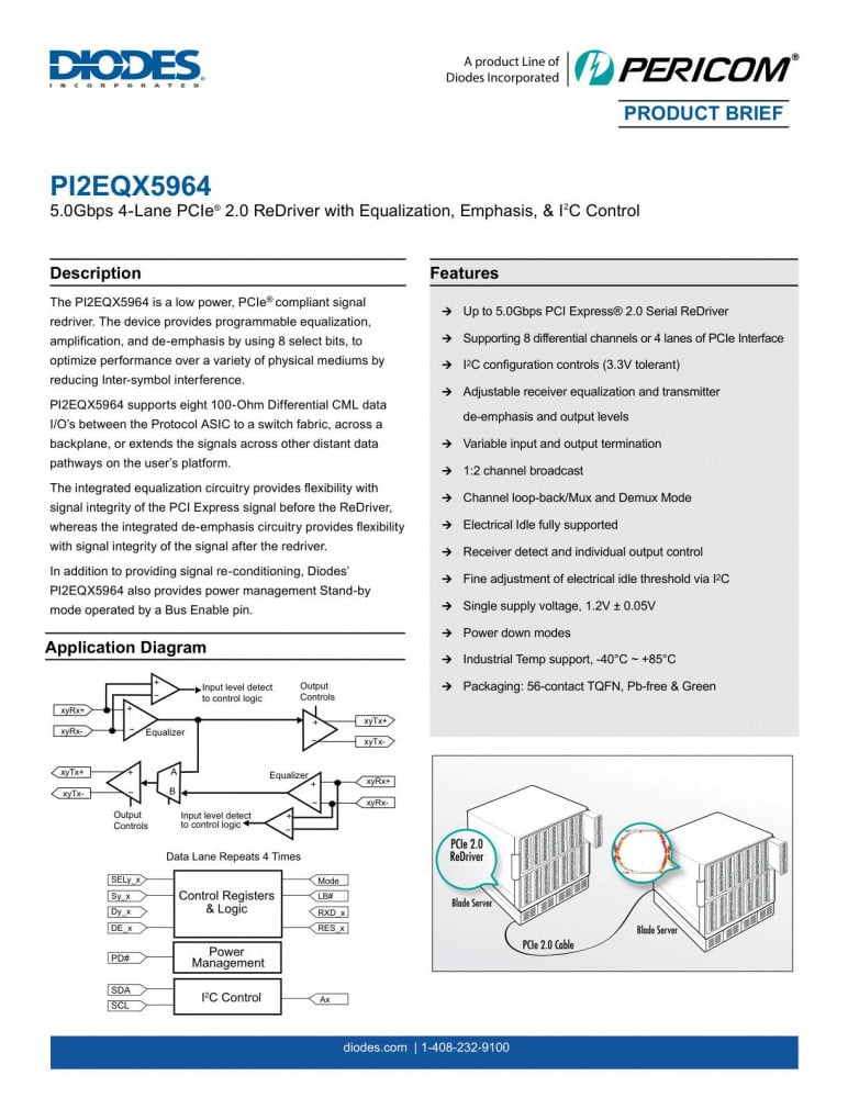 PI2EQX5964 technical document preview
