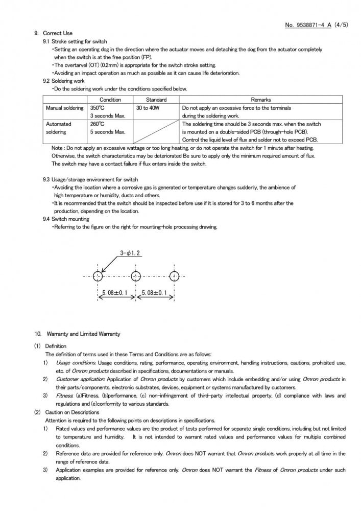 D2FC-F-K(50M) product specification page 4